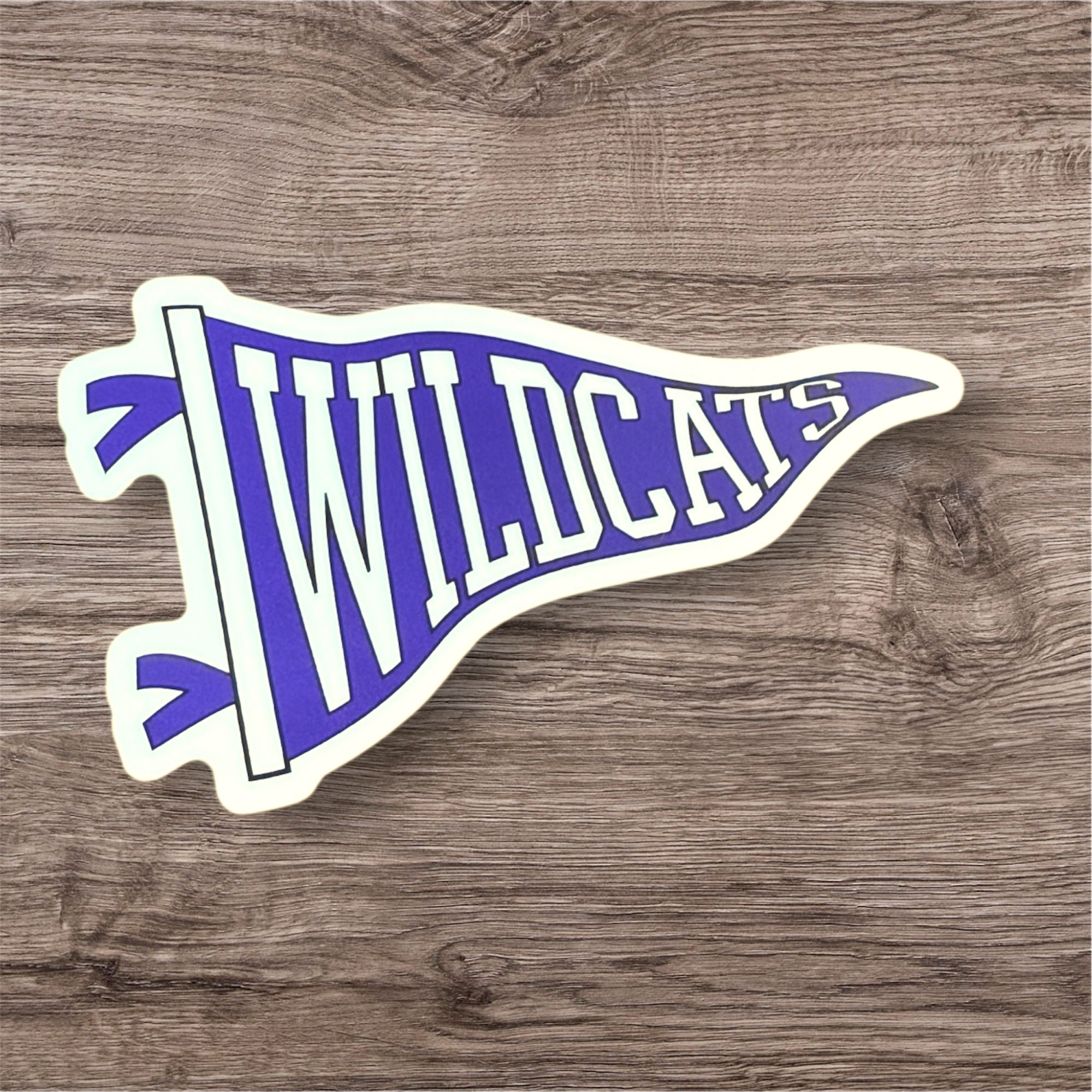 Wildcats Pride Pennant Sticker – Designed To Flaunt